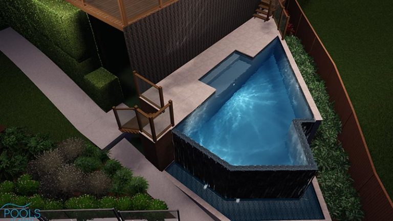 3D rendered swimming pool concepts, visualise your new outdoor space